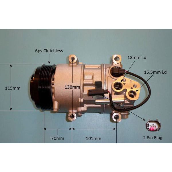 Compressor (AirCon Pump) Mercedes B Class (W245) 1.5 B150 Petrol Manual ...