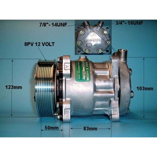 Compressor (AirCon Pump) New Holland / Ford 40 Series Tractor 8340 ...
