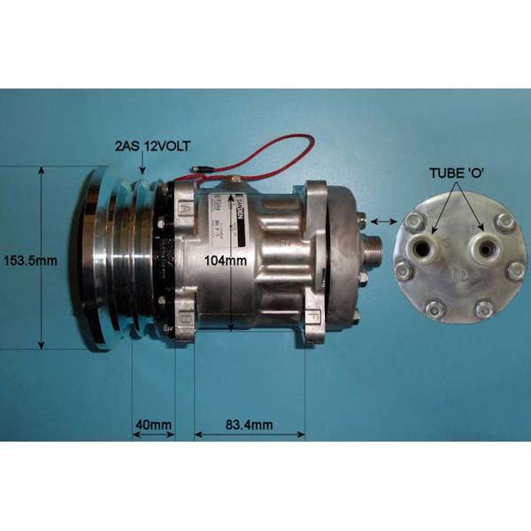 Compressor (AirCon Pump) New Holland / Ford 84 Series Tractor 9384 ...