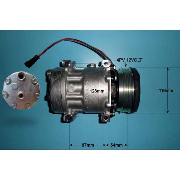 Compressor (AirCon Pump) New Holland / Ford TDD Series Tractor TD5020 ...