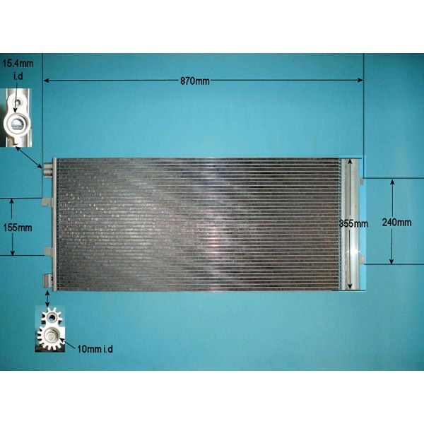 Condenser (AirCon Radiator) Renault Master 2.3 D Diesel (Feb 2010 to ...