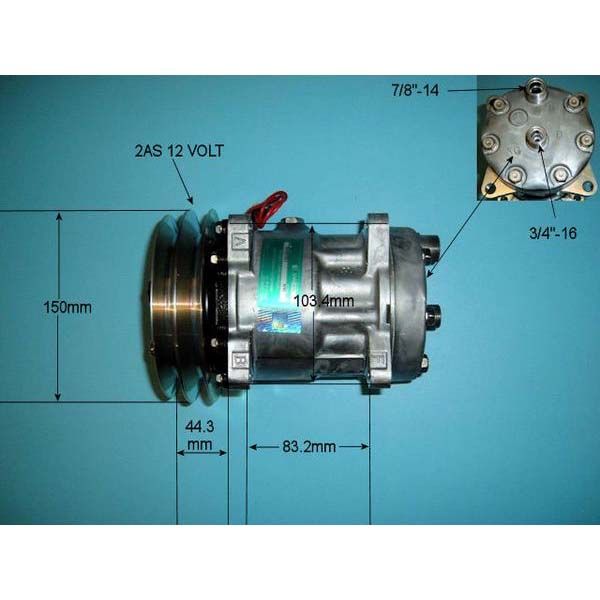 Compressor (AirCon Pump) Same Tractor Iron 140 Diesel (1990 to 2023 ...