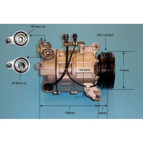 Compressor (AirCon Pump) Volvo XC 60 2.4 D3/D4 Diesel (Jul 2011 to 2023 ...