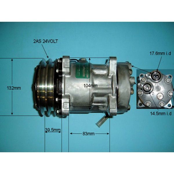 Compressor (AirCon Pump) Volvo Construction Wheeled Loader L45F Diesel ...