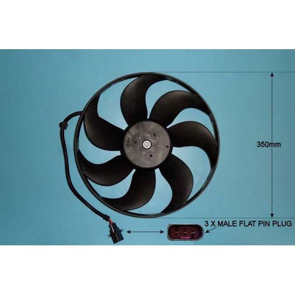 Radiator Cooling Fan VW Golf MK4 (97-06) 1.8 20v TURBO Petrol (Sep 2000 ...