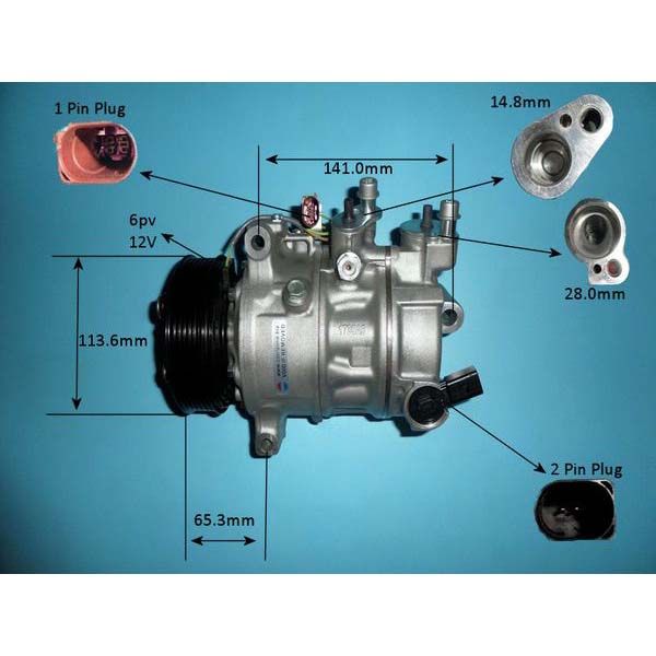 Compressor (AirCon Pump) VW Transporter 2.0 TDi Diesel (Jul 2019 to ...