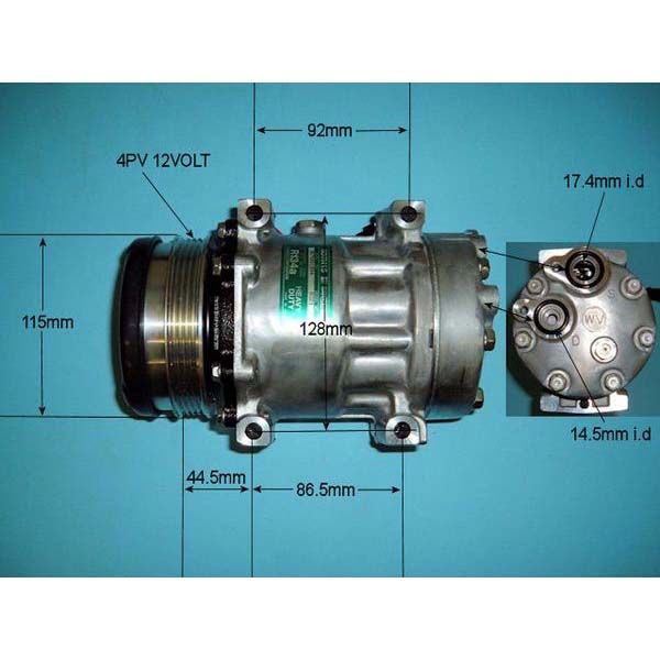 Compressor (AirCon Pump) Case IH Puma Tractor 150 Diesel (1990 to 2023 ...