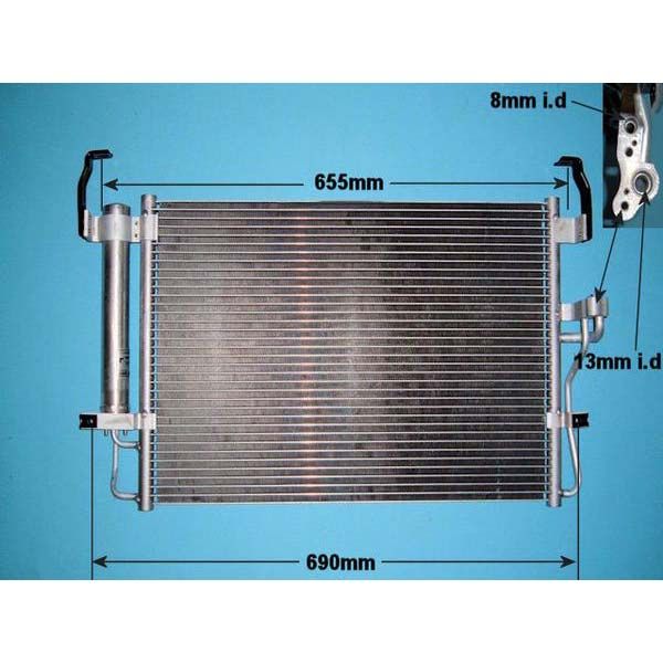 Condenser (AirCon Radiator) Hyundai Lantra 1.5 Petrol (Sep 2000 to Jul ...
