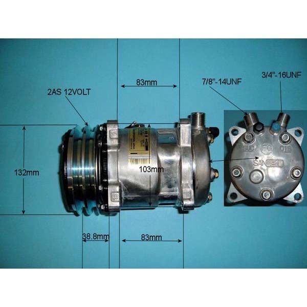Compressor (AirCon Pump) JCB Fastrack 145-65 Diesel (1990 to 2023) Part ...