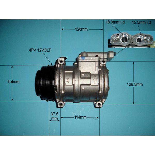 Compressor (AirCon Pump) Land Rover Discovery MK1 2.5 300 TDi Diesel ...