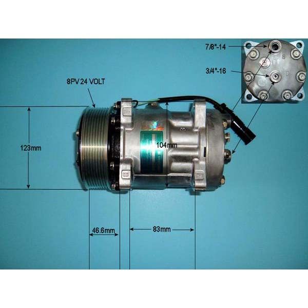 Compressor (AirCon Pump) Man TGM Diesel (Oct 2005 to 2023) Part 14-0043